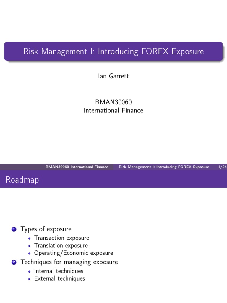 Managing FOREX Exposure in Finance | PDF | Foreign Exchange Market ...