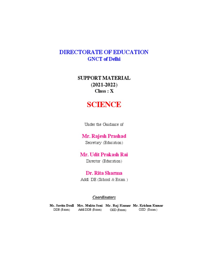 10sm Science 2021 22 | PDF | Chemical Reactions | Oxide