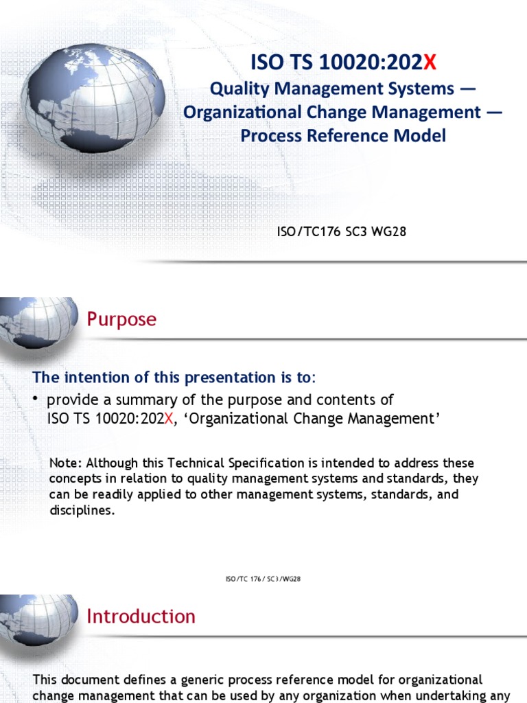 ISO TS 10020 Revision Overview | PDF | International Organization For ...