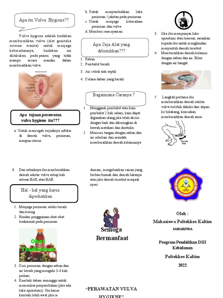 Leaflet Vulva Hygiene | PDF