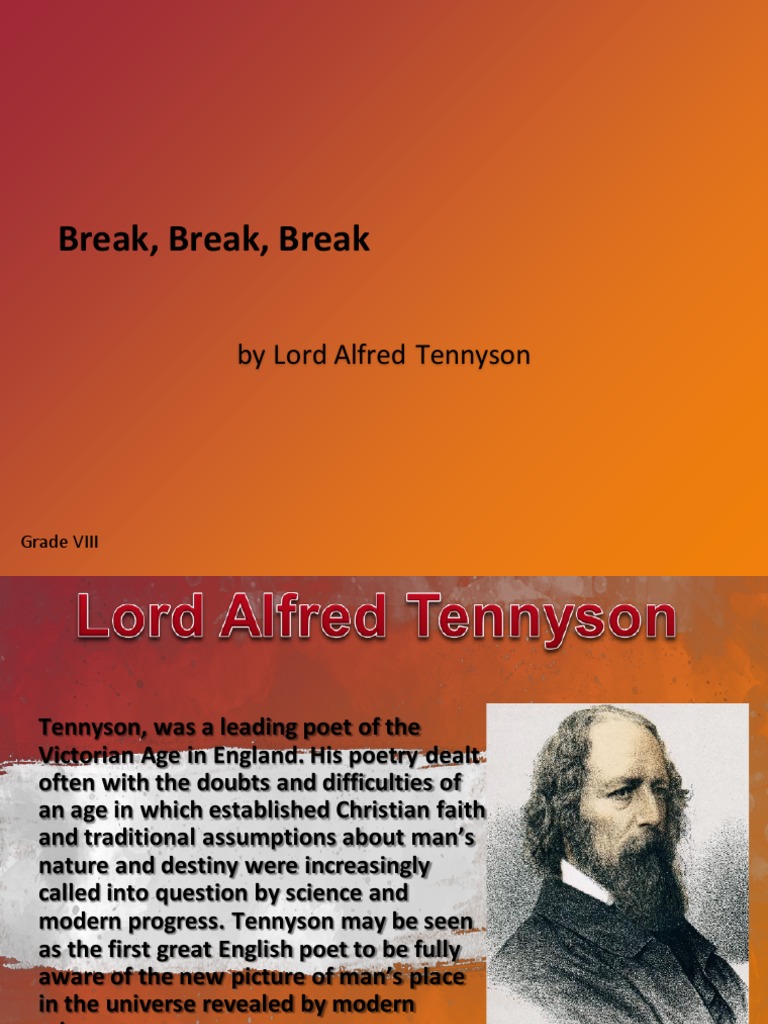 Break, Break, Break | PDF | Poetry