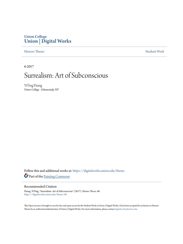 Surrealism: Exploring the Subconscious | PDF | Surrealism | Paintings