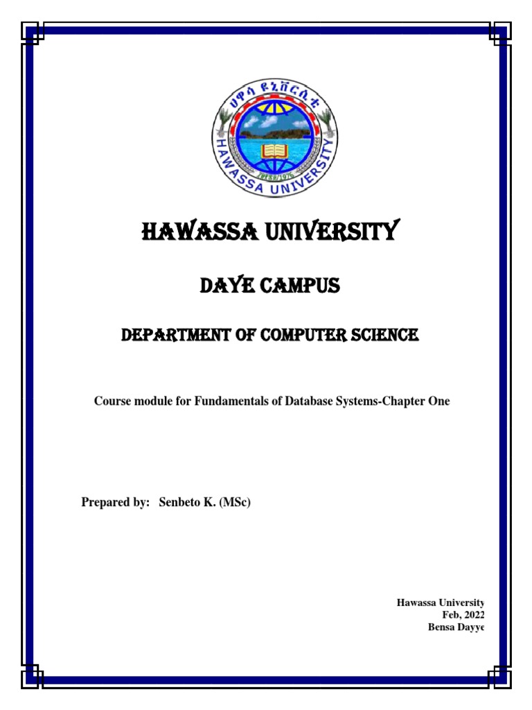 Fundamentals of Database System - Module - CHapter - One | PDF | Databases | Database Transaction