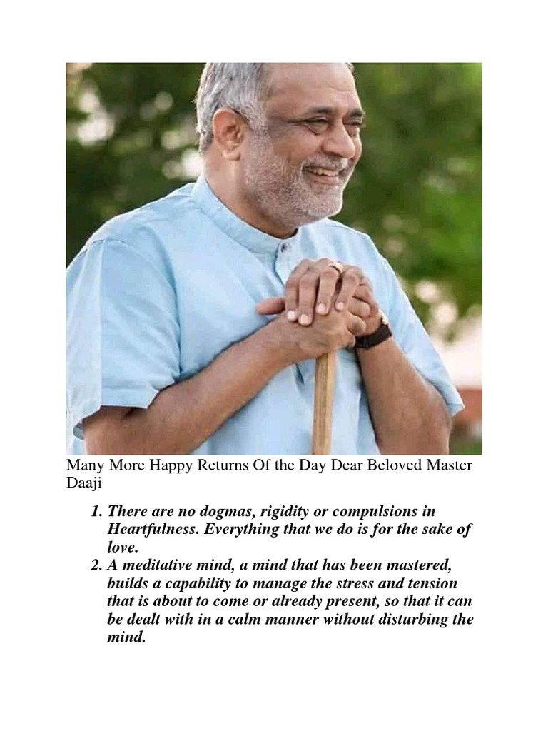 Daaji Quotes | PDF | Meditation | Mind