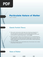 Particulate Nature of Matter | PDF | Liquids | Gases