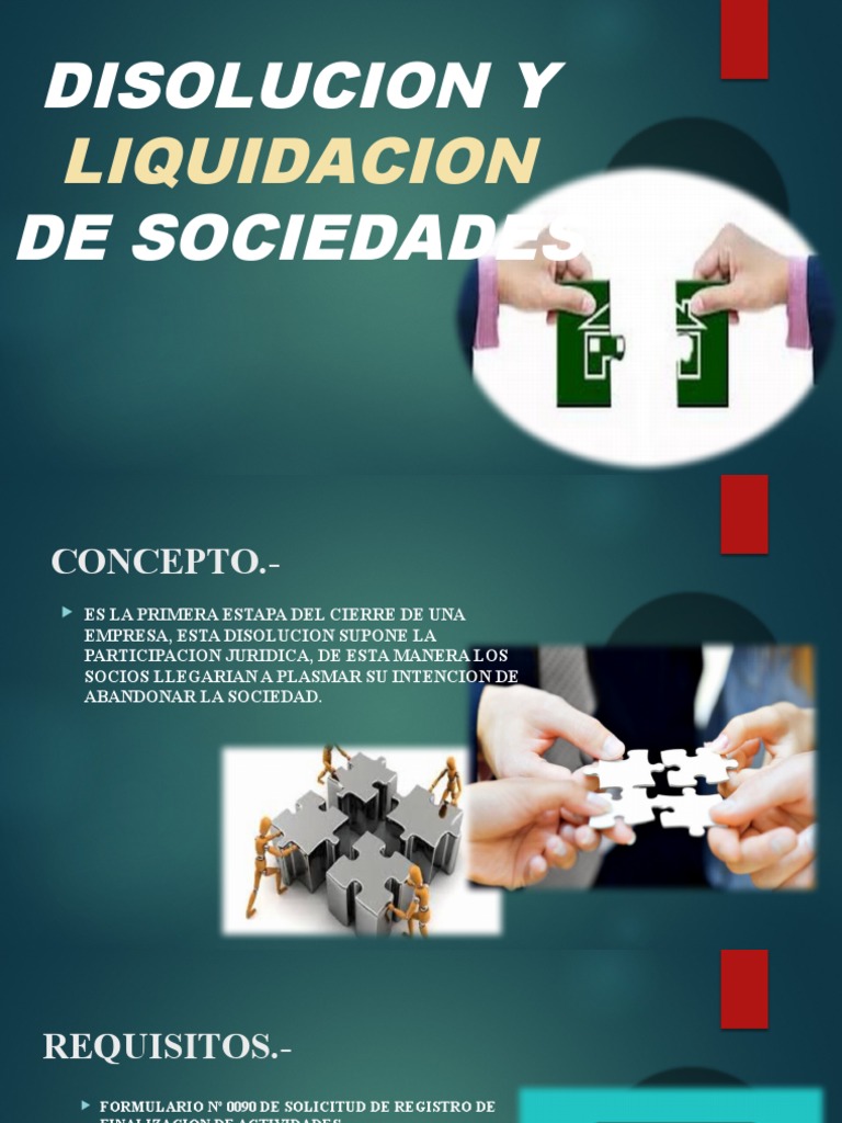 Disolucion y Liquidacion de Sociedades | PDF | Sociedad de responsabilidad limitada | Business