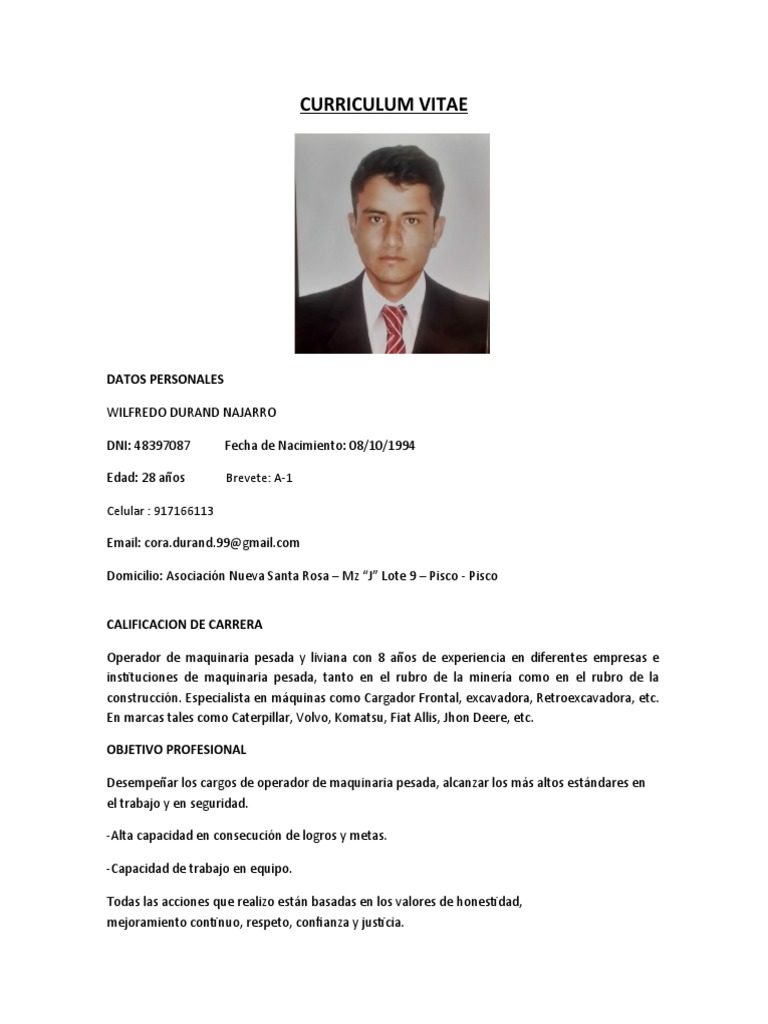CV Duran | PDF | Minería | Economias