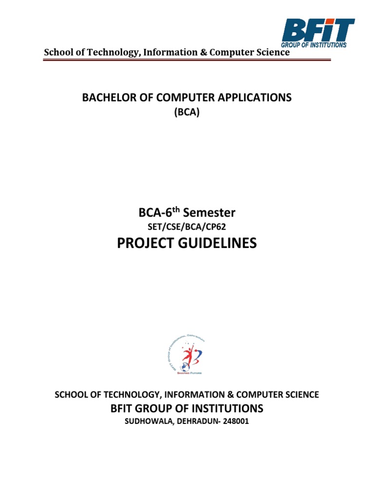 BCA Project Synopsis | PDF | Unit Testing | Database Design