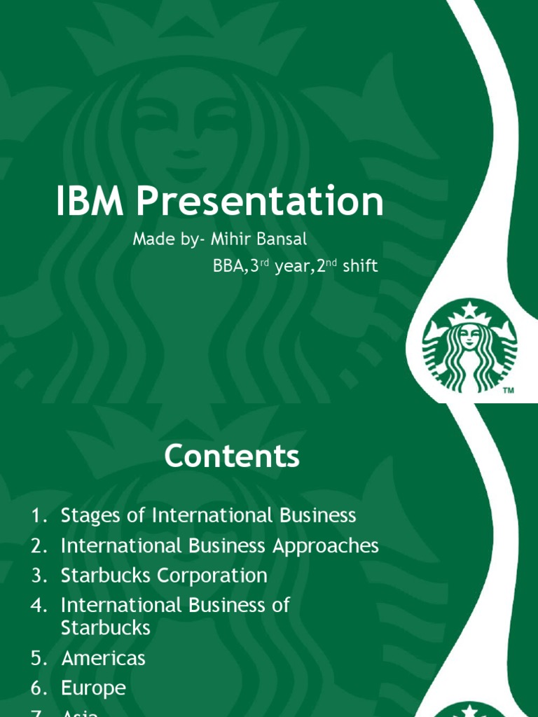 IBM Presentation: Made By-Mihir Bansal BBA, 3 Year, 2 Shift | PDF ...