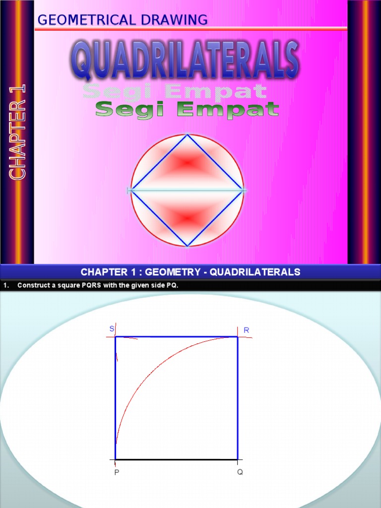 Engineering Drawing Form 4 (Quadrilaterals) | PDF