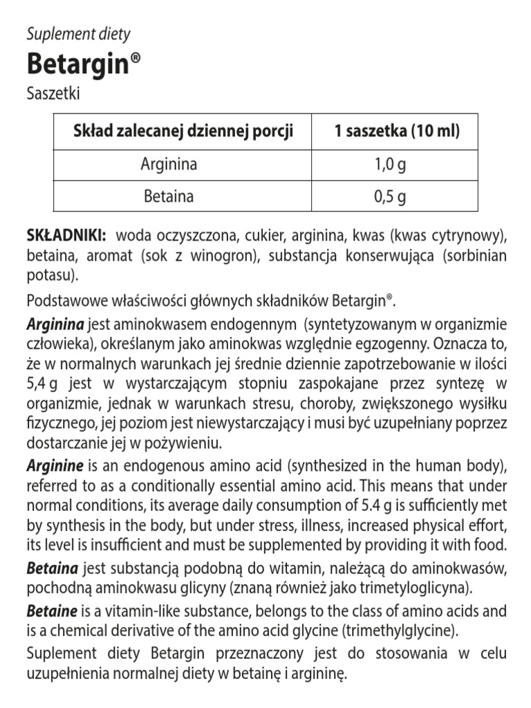 Vorwarts Pharma Product - Betargin | PDF