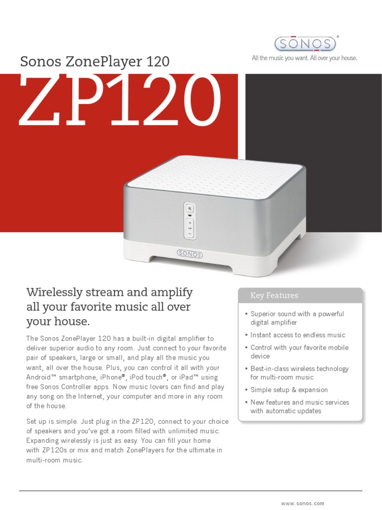 Sonos zp120 | PDF | I Tunes | I Pod Touch