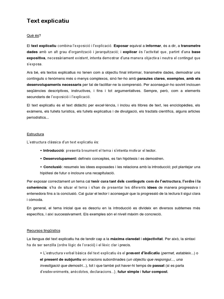 Text Explicatiu | PDF