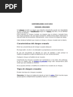 Cheque Cruzado: Definición y Cobro | PDF | Cheque | Bancos