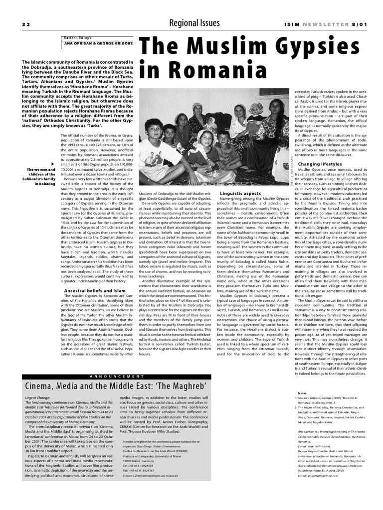 The Muslim Gypsies in Romania | PDF | Romani People | Turkey