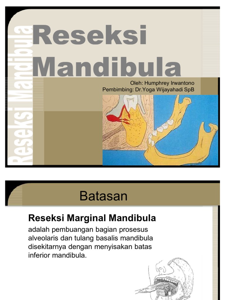Head Neck Reseksi Mandibula | PDF