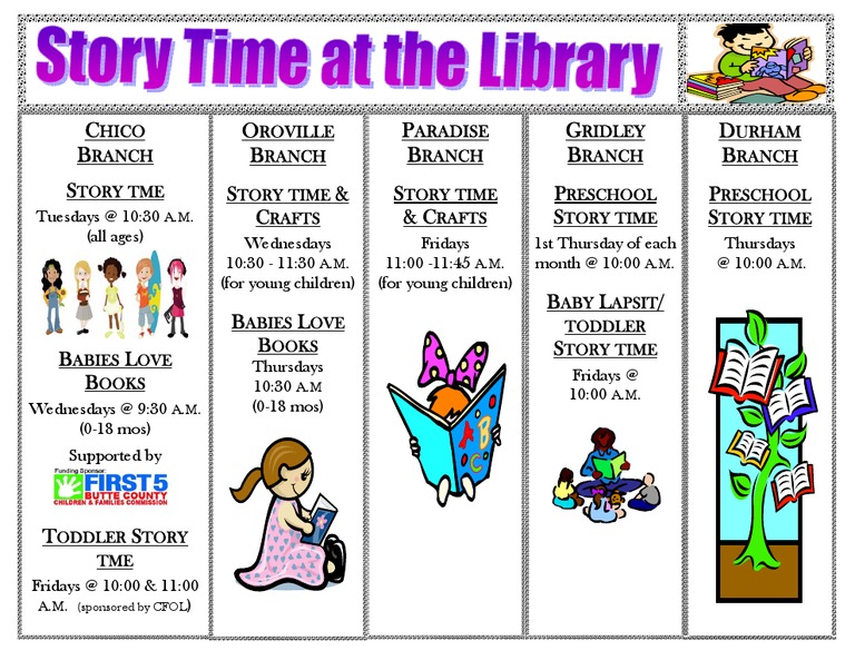 Children's Story Time Schedule | PDF