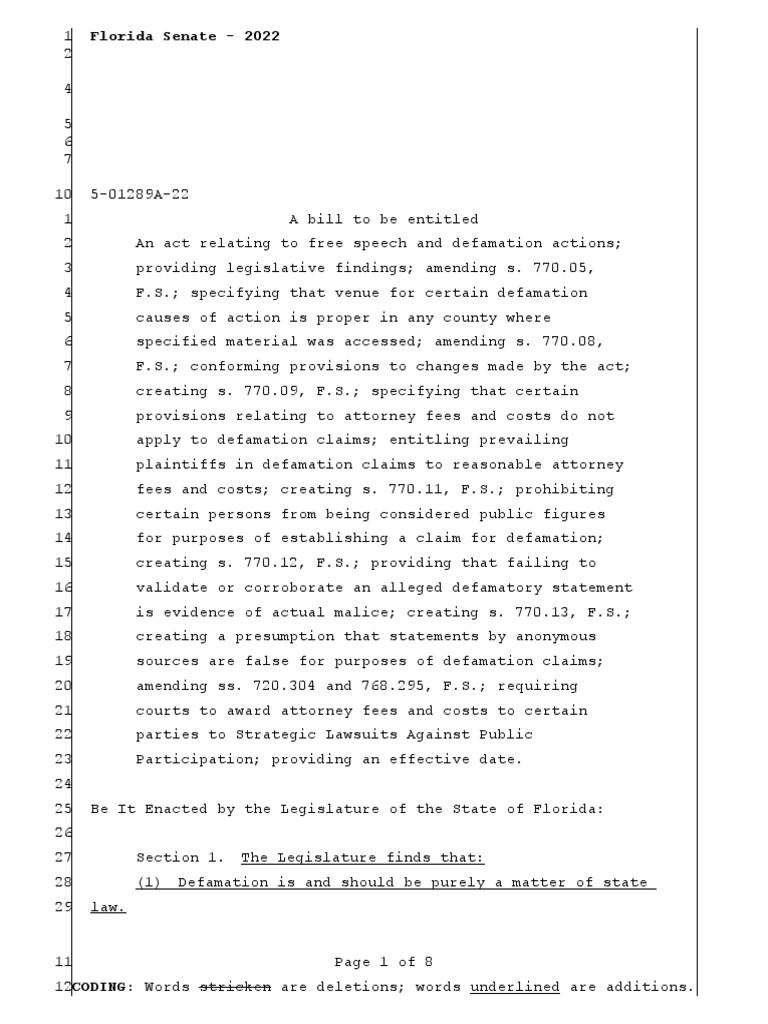 Draft Defamation Bill | PDF | Defamation | Lawsuit