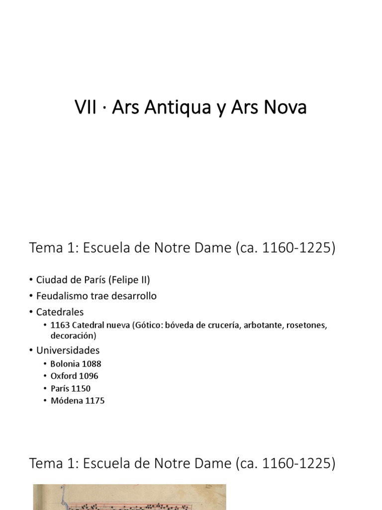 La Escuela de Notre Dame y Ars Nova | PDF | Compositores | Música