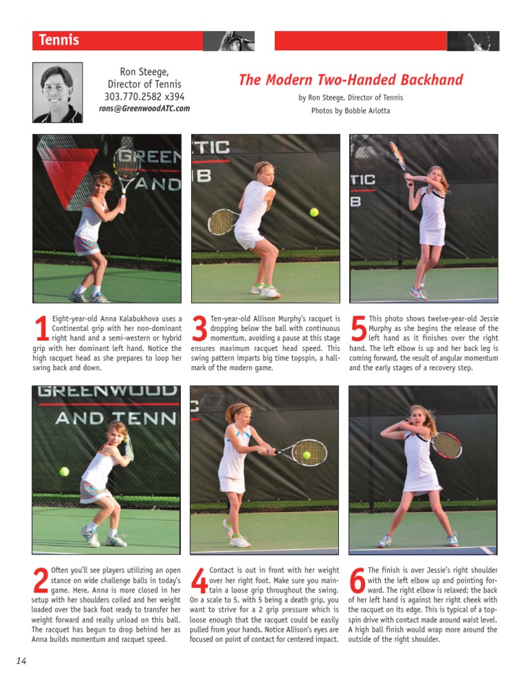 The Modern Two-Handed Backhand | PDF | Sports & Recreation | Self ...