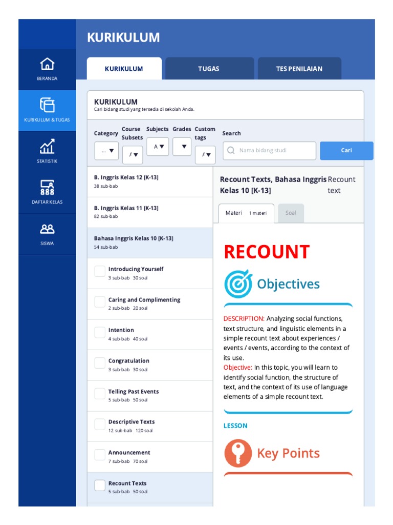 Recount Text | PDF | Word | Sentence (Linguistics)