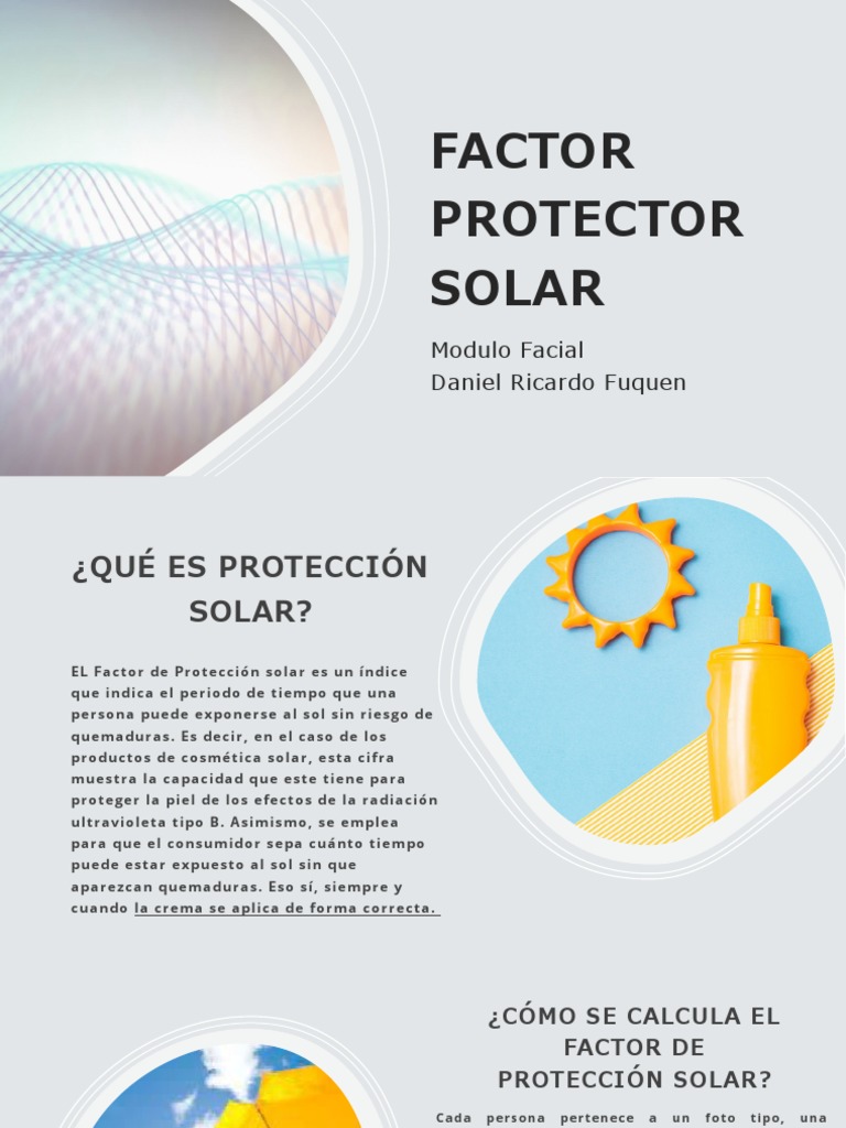 Factor Protector Solar | PDF | Protector solar | Física Aplicada e ...