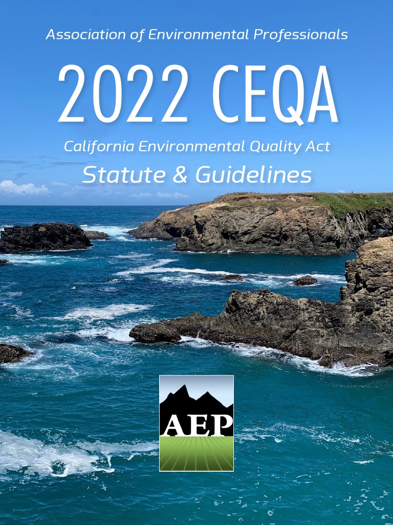 2022 CEQA Statue and Guidelines | PDF | Environmental Impact Assessment