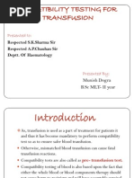 Crossmatch Procedure and Guidelines | PDF | Blood Transfusion | Blood ...