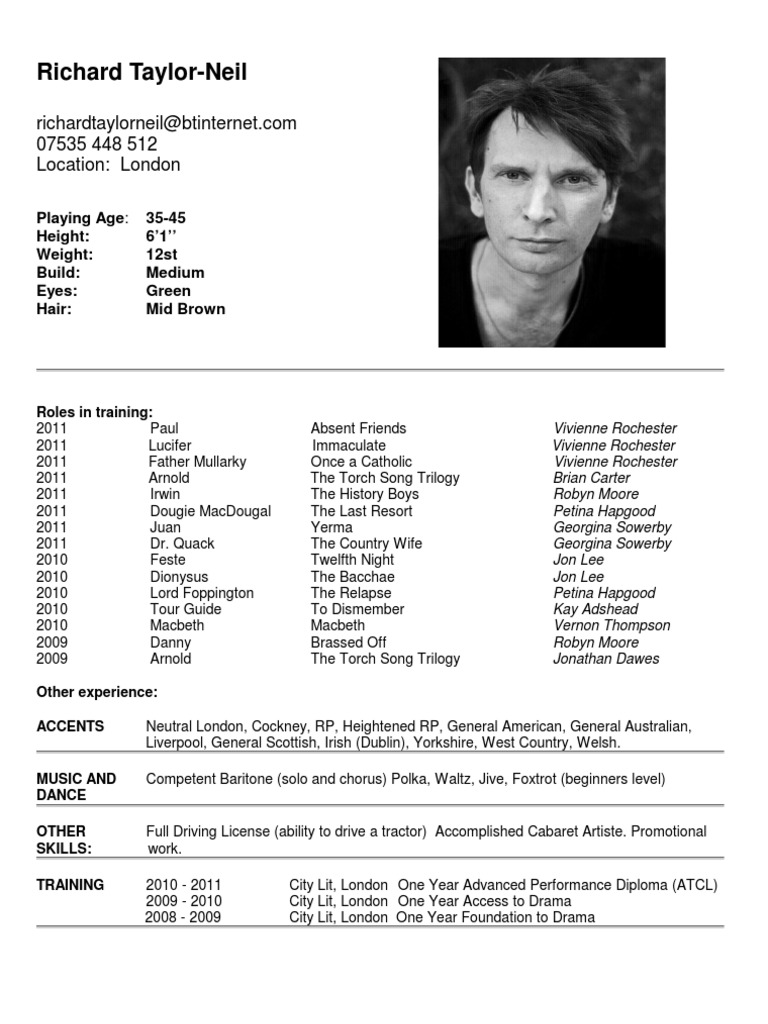 Richard Taylor Neil CV | PDF | Language Arts & Discipline | Religion ...