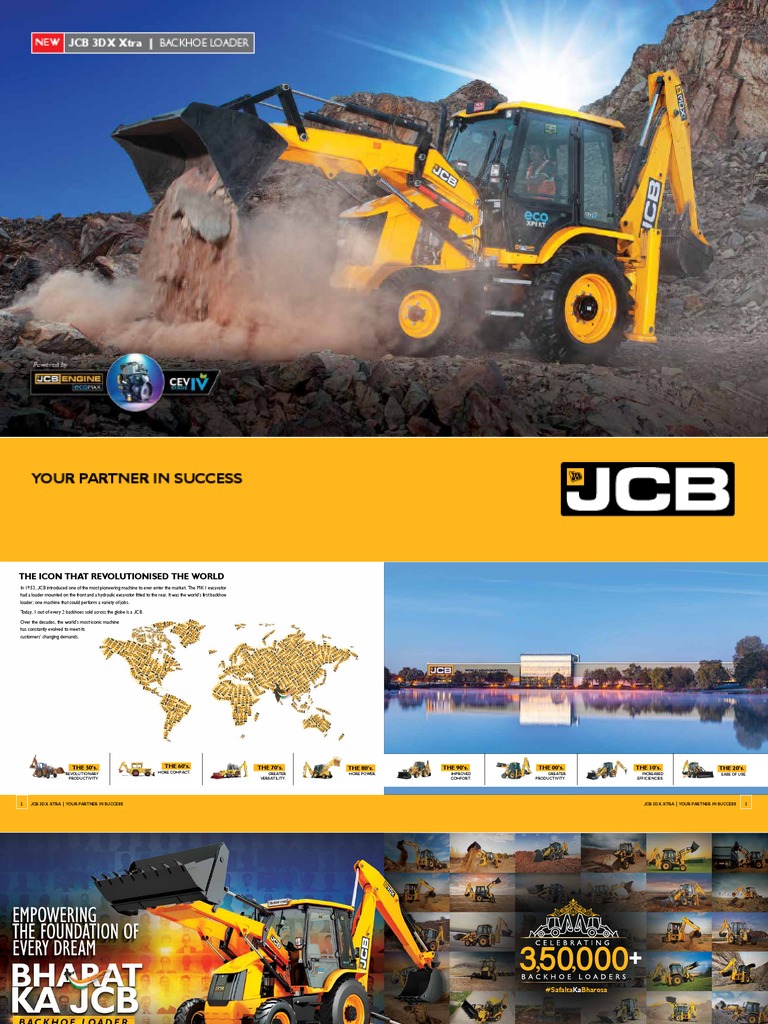 JCB 3Dx Xtra - Backhoe Loader: Your Partner in Success | PDF | Loader ...