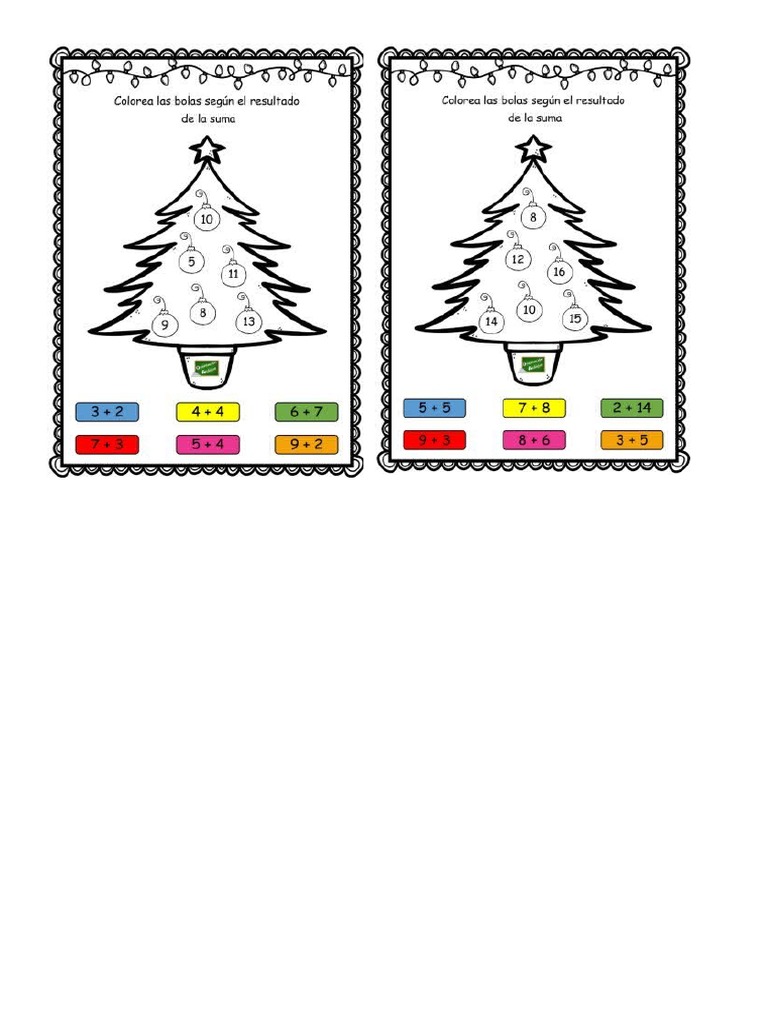 Arbol de Navidad Con Sumas | PDF
