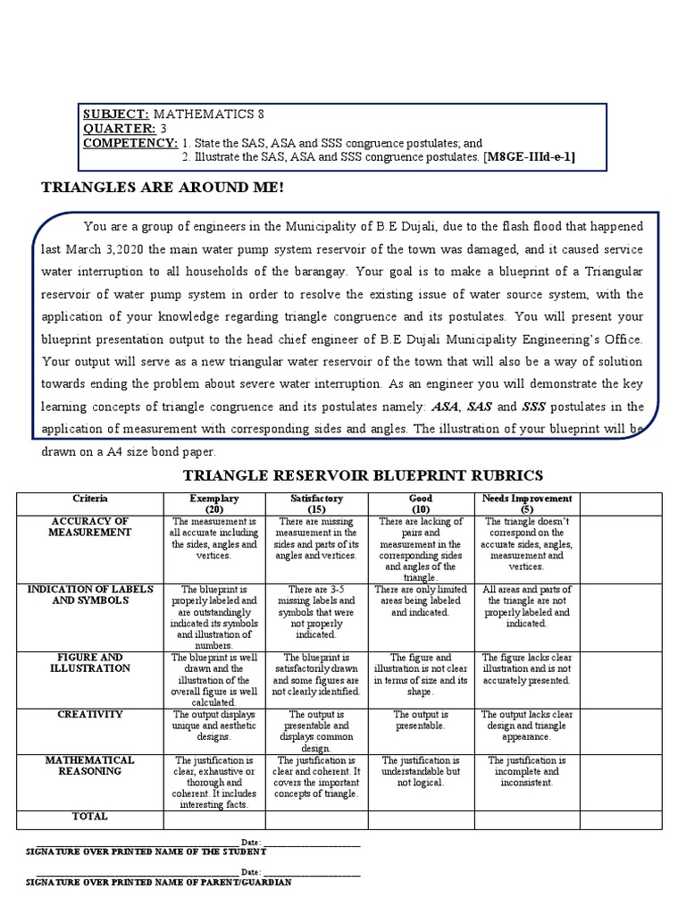 Performance Task: Triangles Are Around Me! | PDF | Triangle | Cognition