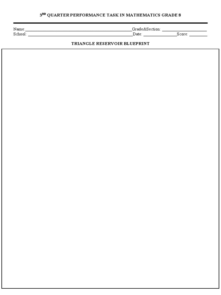 3 Quarter Performance Task in Mathematics Grade 8 | PDF | Career & Growth | Teaching Methods ...