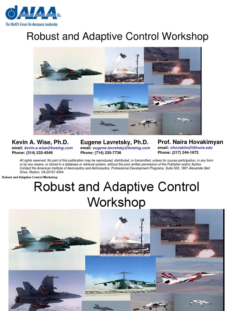 Workshop) Robust and Adaptive Part 1 | PDF | Control Theory ...