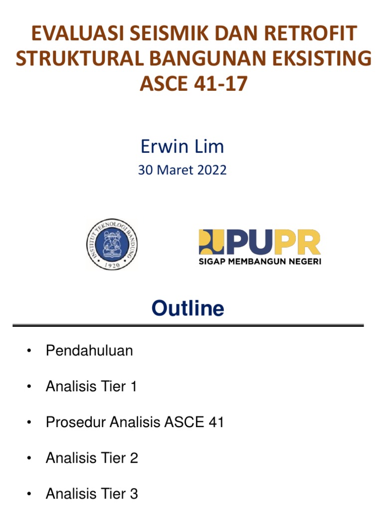 Materi Bintek ASCE 41-17-30 Mar 2022 | PDF