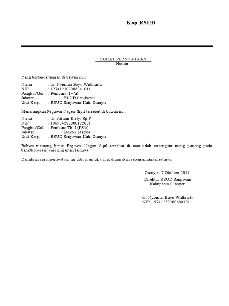 Dokter Afriani RSUD | PDF