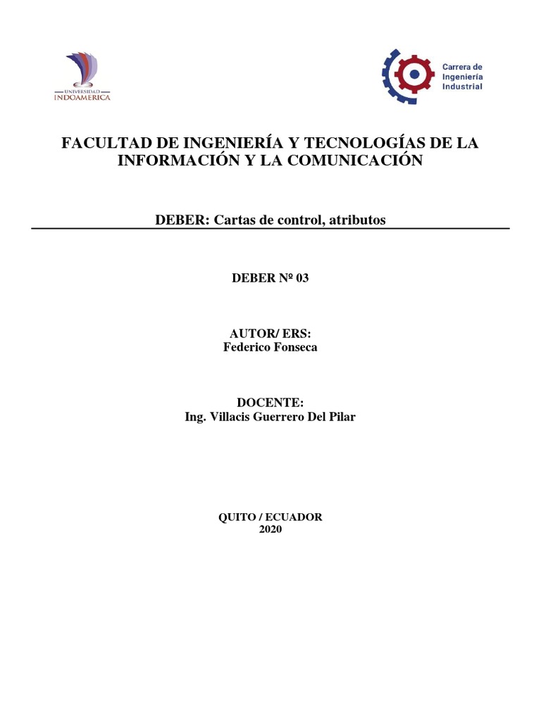 Carta de Control Por Atributos | PDF | Estadísticas | Enseñanza de matemática