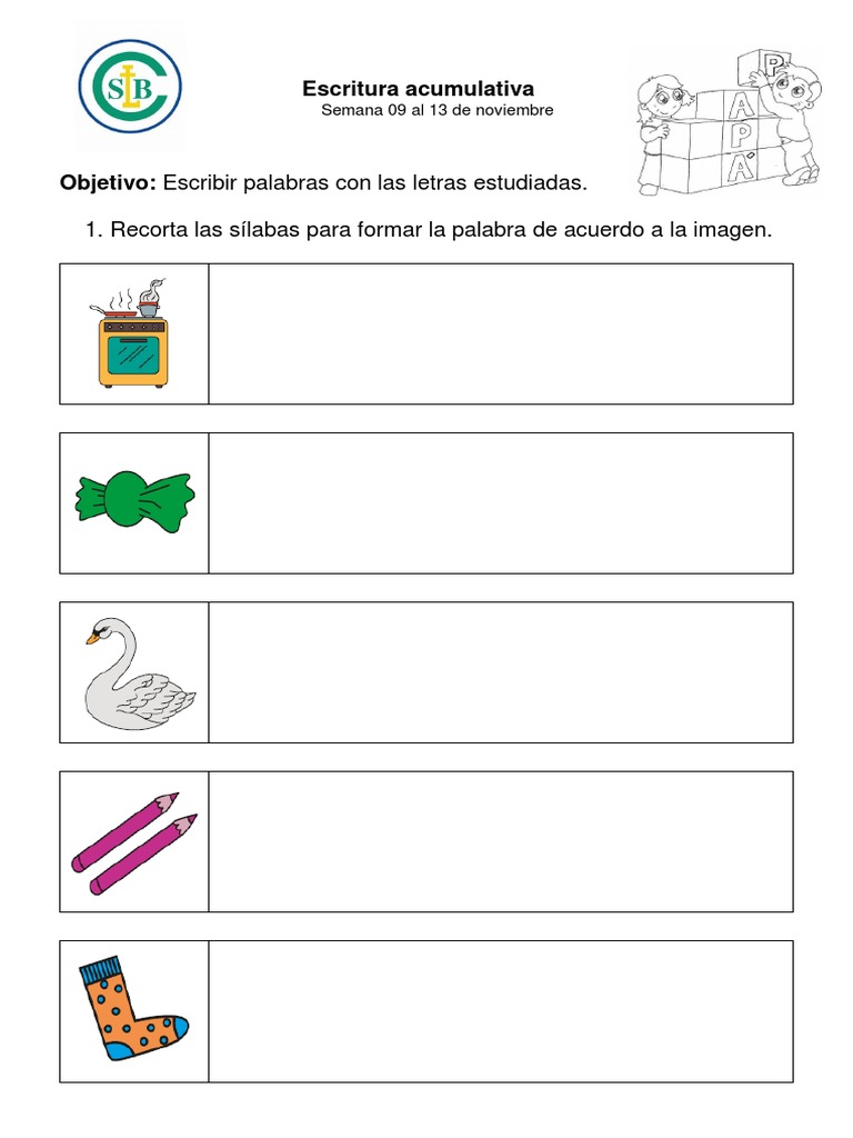 Formar Palabras Con Las Sílabas | PDF