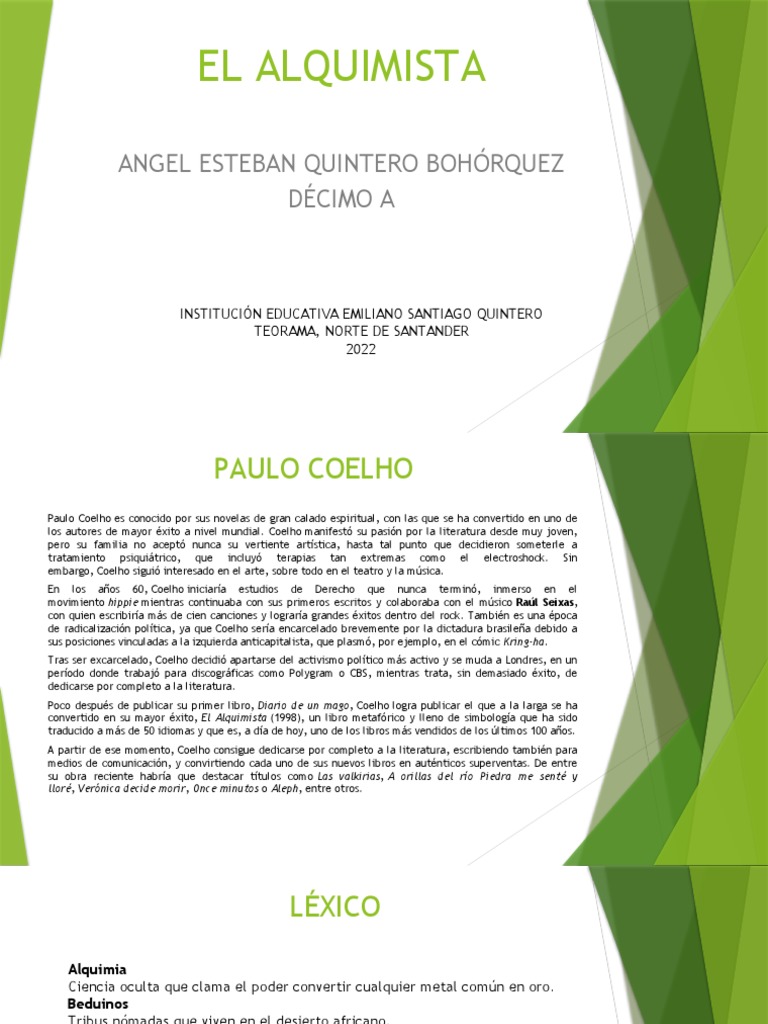 Análisis de "El Alquimista" de Coelho | PDF | Alquimia