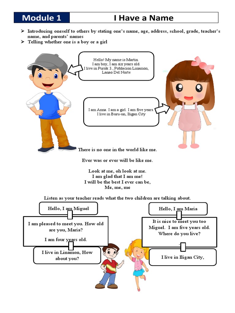 English Kinder Modules (1st Quarter) | Download Free PDF | Fruit