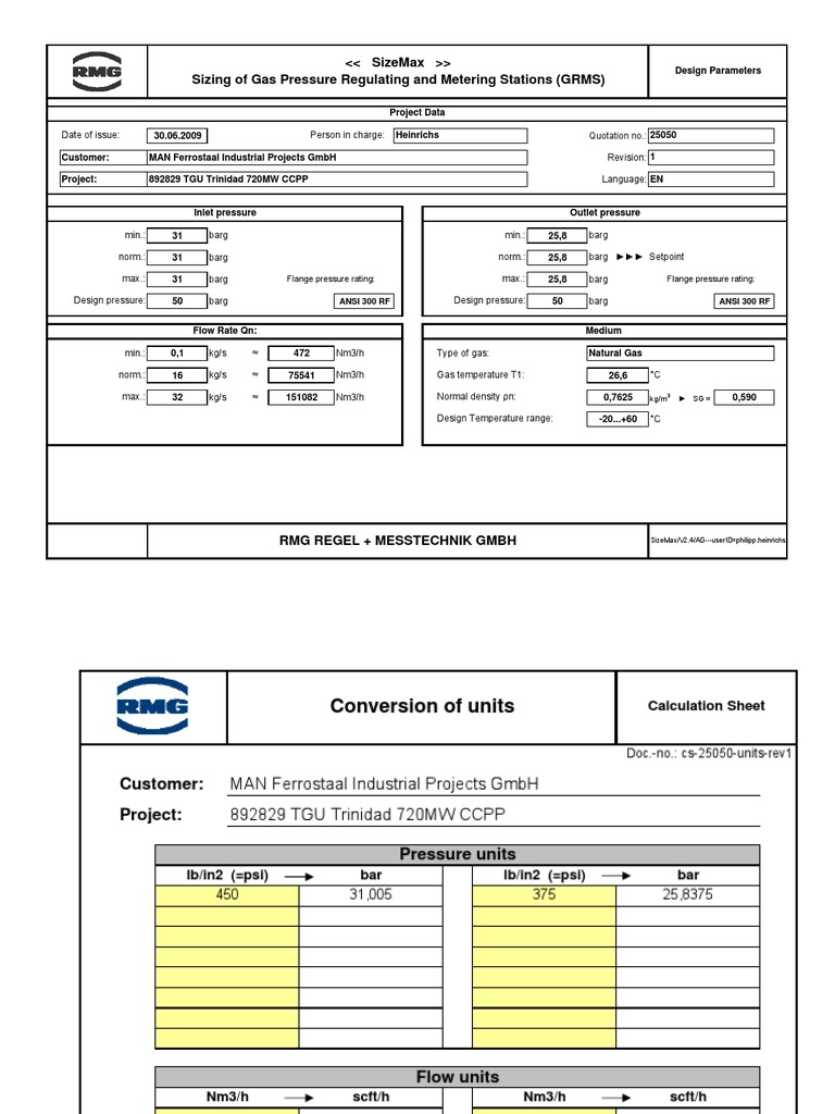 Valve Sizing Formula | PDF | Gases | Density