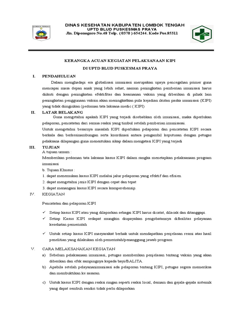 Kak Penanganan Kipi | PDF