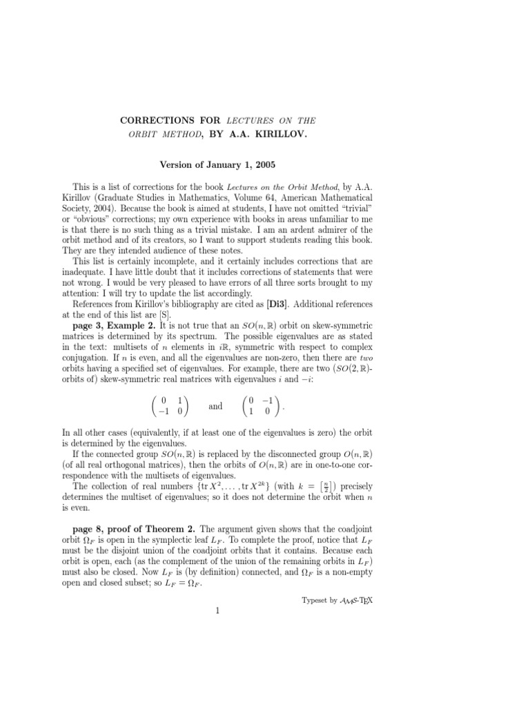 Typeset by AMS-TEX | Download Free PDF | Lie Algebra | Ring (Mathematics)