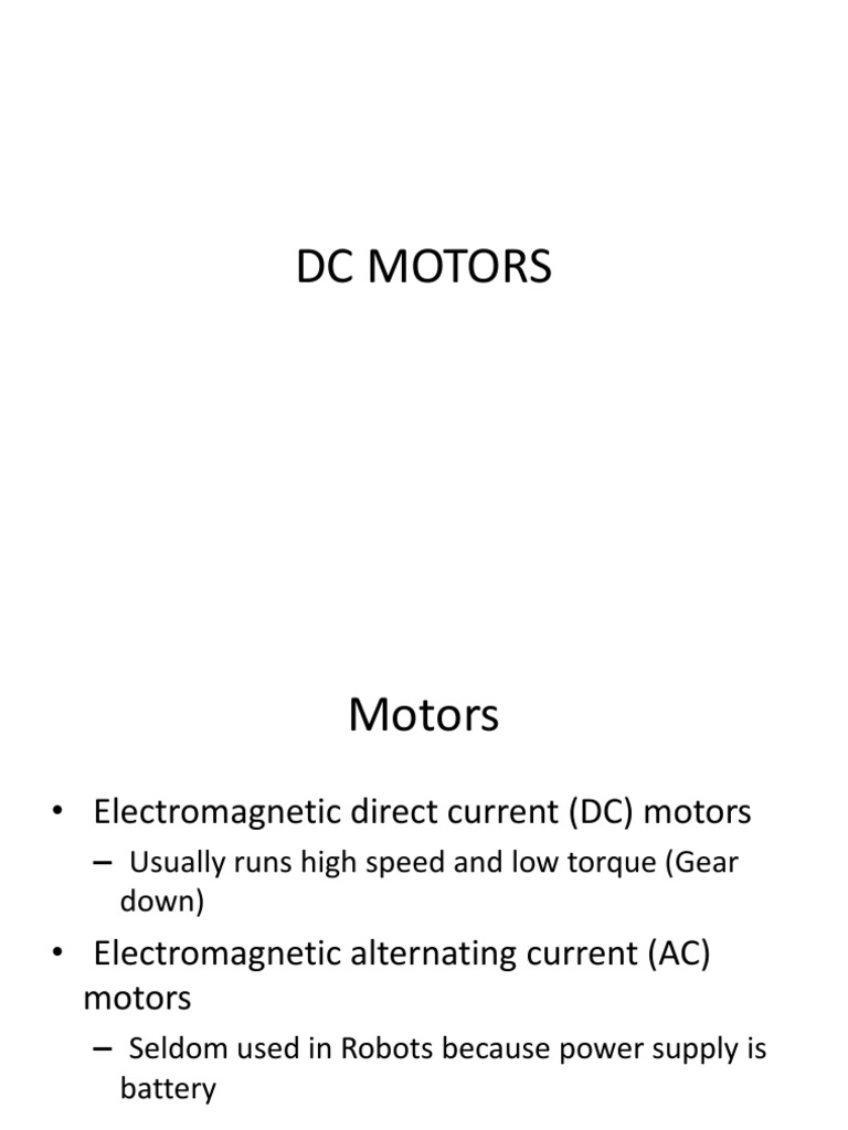 DC Motors | PDF | Electric Motor | Magnetic Field