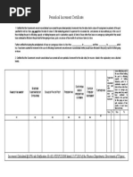 Increment Form | PDF | Government