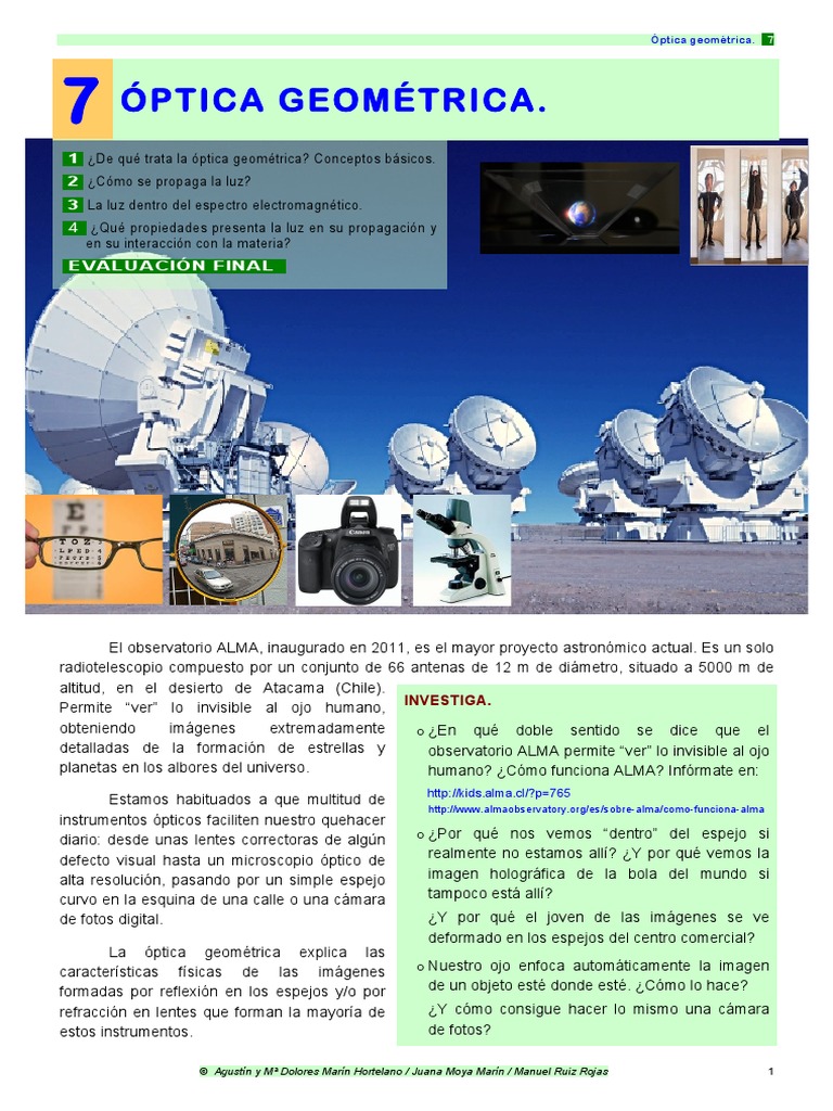 U07 - Optica Geometrica | PDF | Óptica | Ojo humano