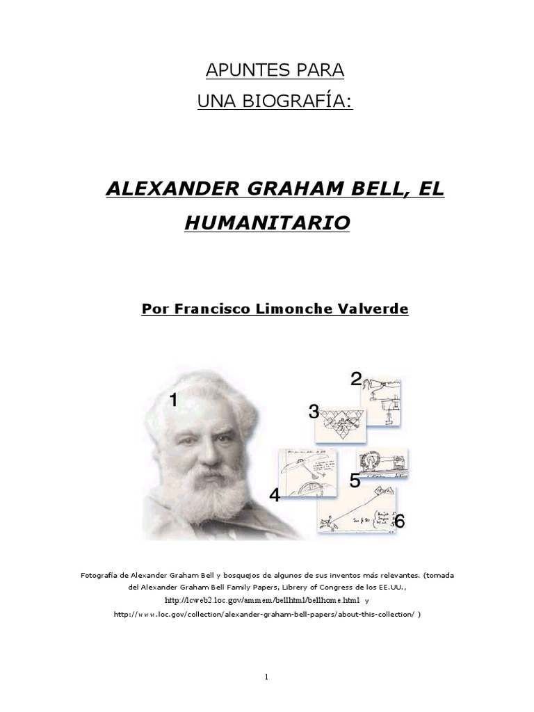 Biografía de Alexander Graham Bell | PDF | Fonógrafo | Telegrafía