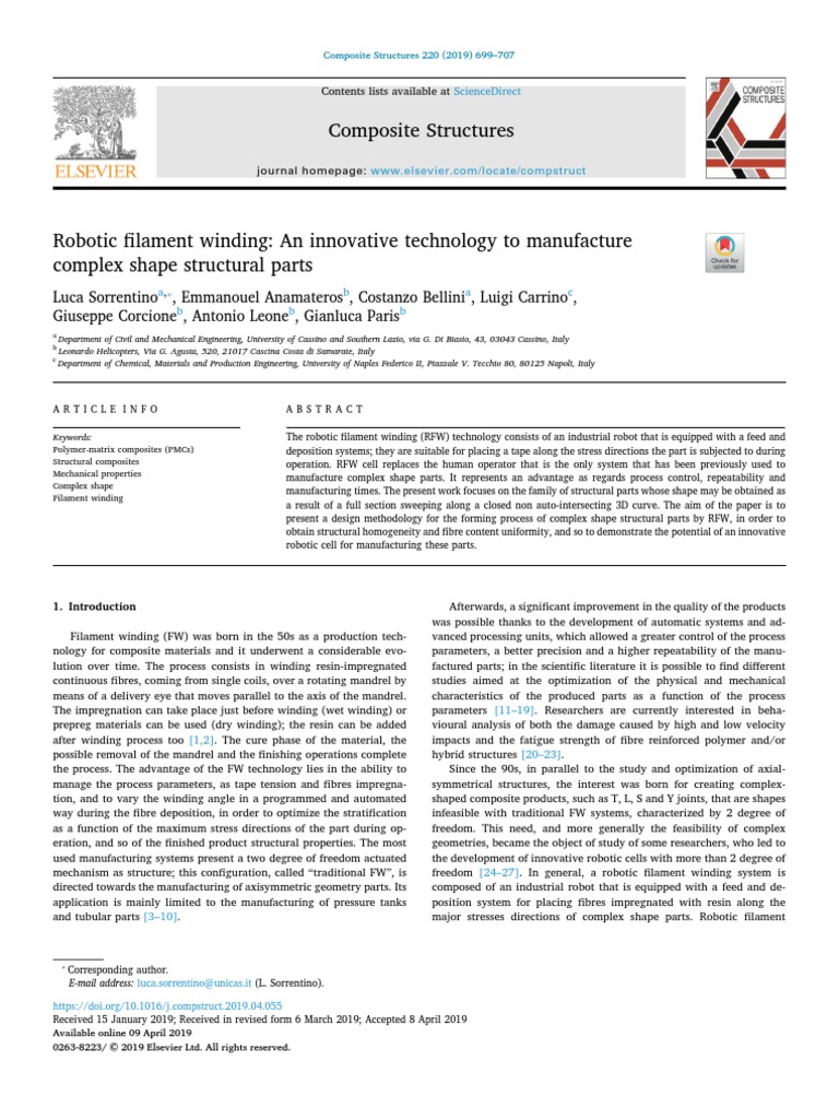 10 Robotic Filament Winding | Download Free PDF | Composite Material