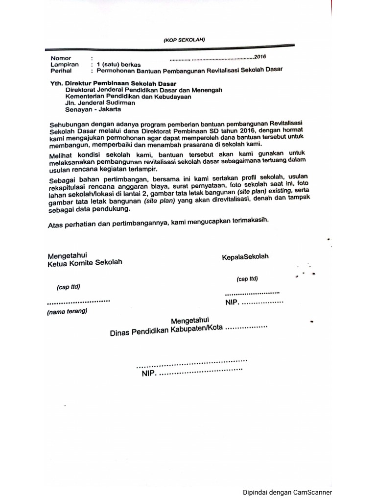 Contoh Proposal Sarpras | PDF