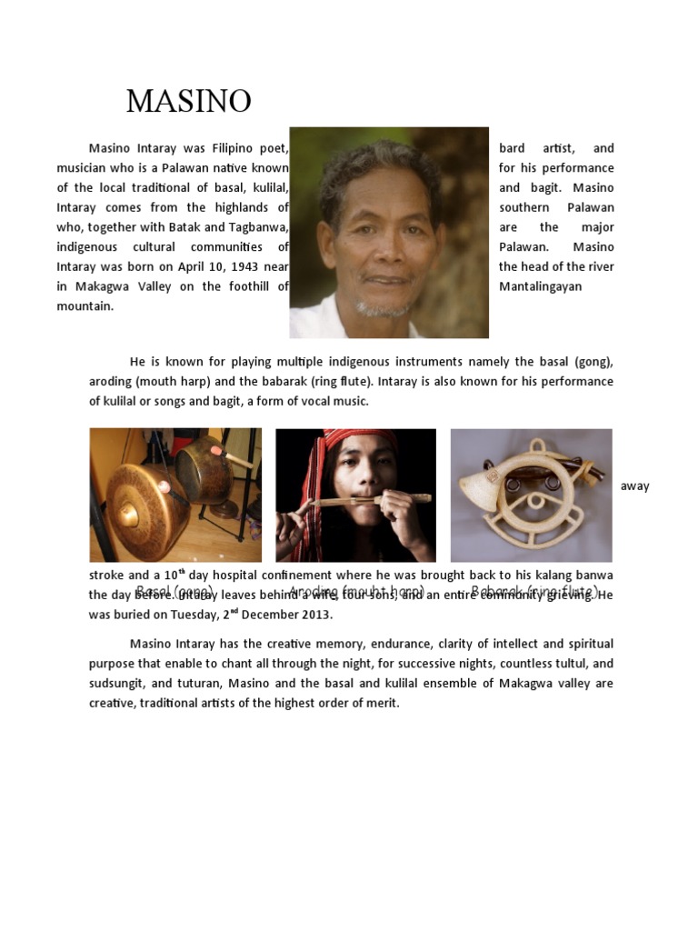 Masino Intaray | PDF